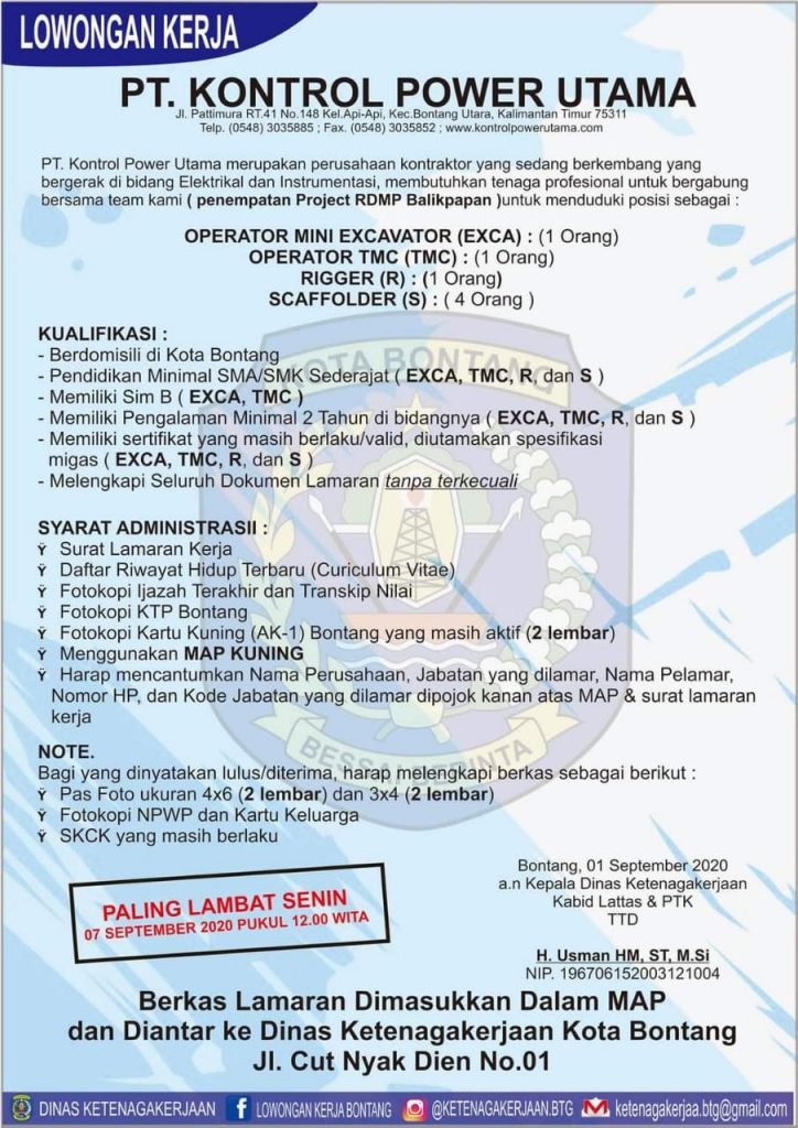 Lowongan Kerja Pt Kontrol Power Utama