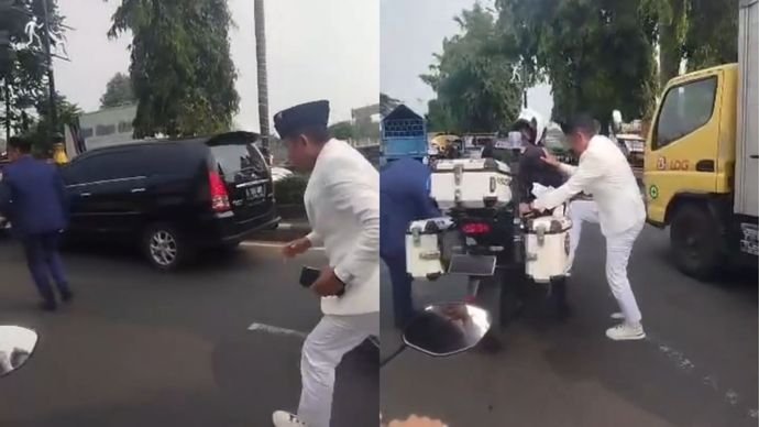Aksi Dedi Mulyadi Bonceng Motor Patwal Tanpa Helm Demi Hadiri Acara ...